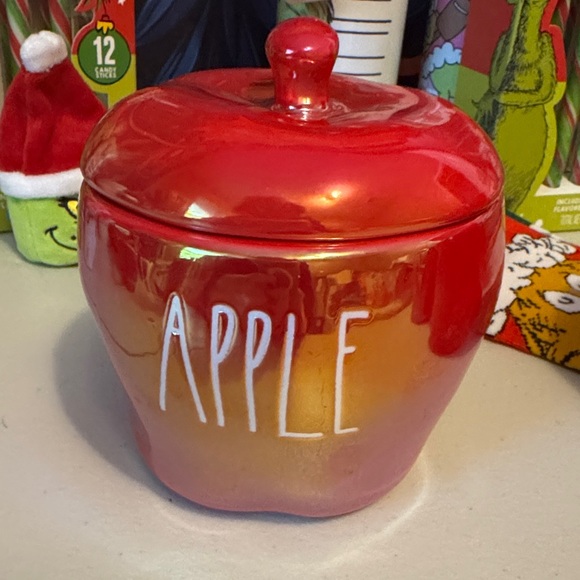 Rae Dunn | Accents | Rae Dunn Red Apple Ceramic Jar Candle | Poshmark